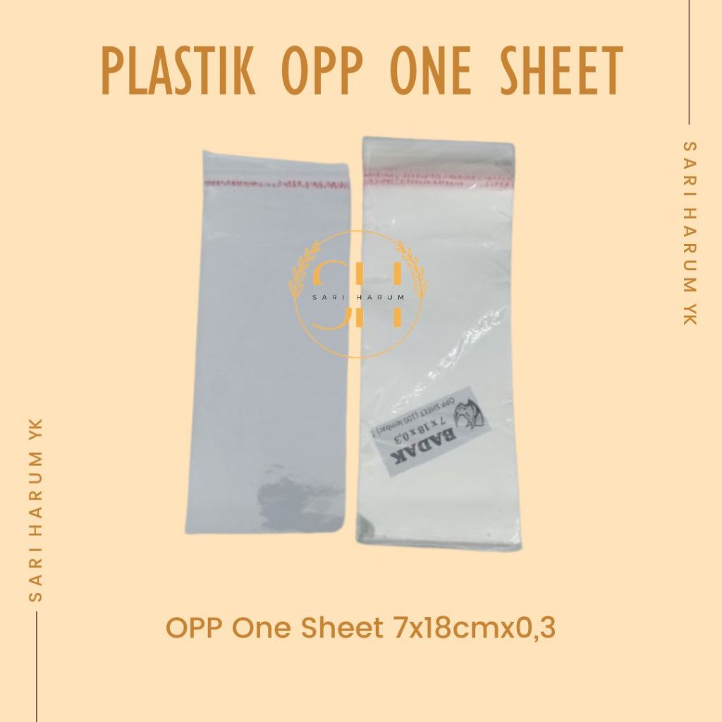 Jual Plastik opp onesheet size 7x18cm | pelastik opp | Shopee Indonesia