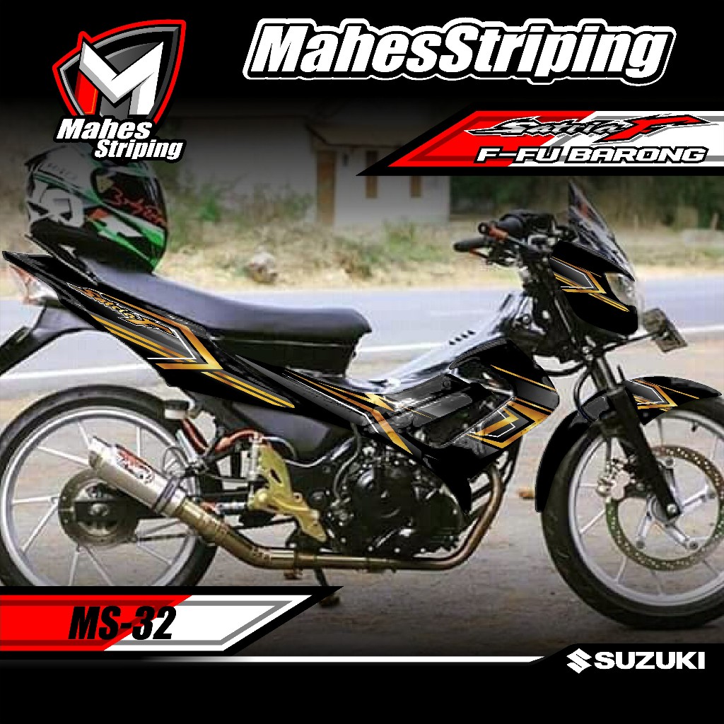 Jual Sticker Striping Suzuki Satria Fu / F Old Lama Barong 2008 2009 2010 2011 2012 2013 Variasi ...
