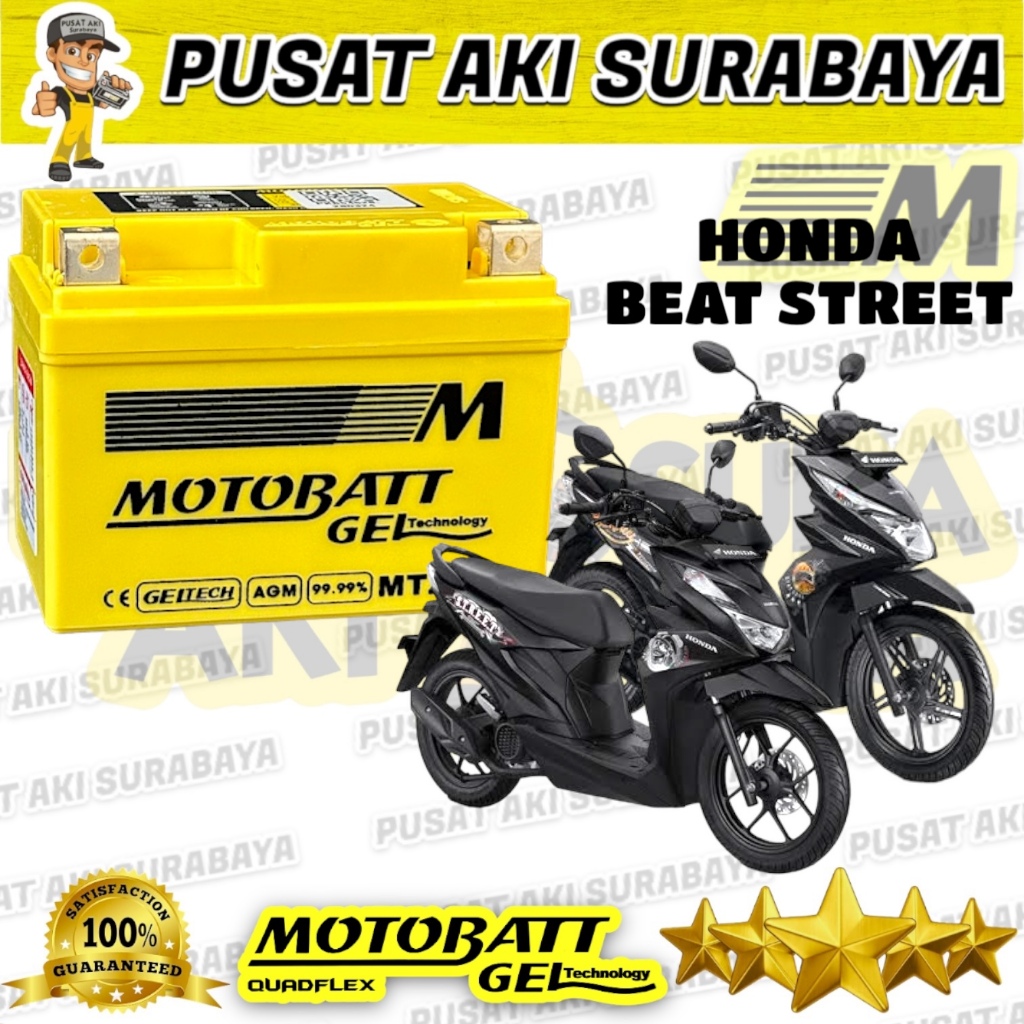 Jual AKI MOTOR HONDA BEAT STREET MOTOBATT MTZ5S KAGE KGGZ5S SEPEDA MOTOR XEON NVL R15 GTZ5S ...