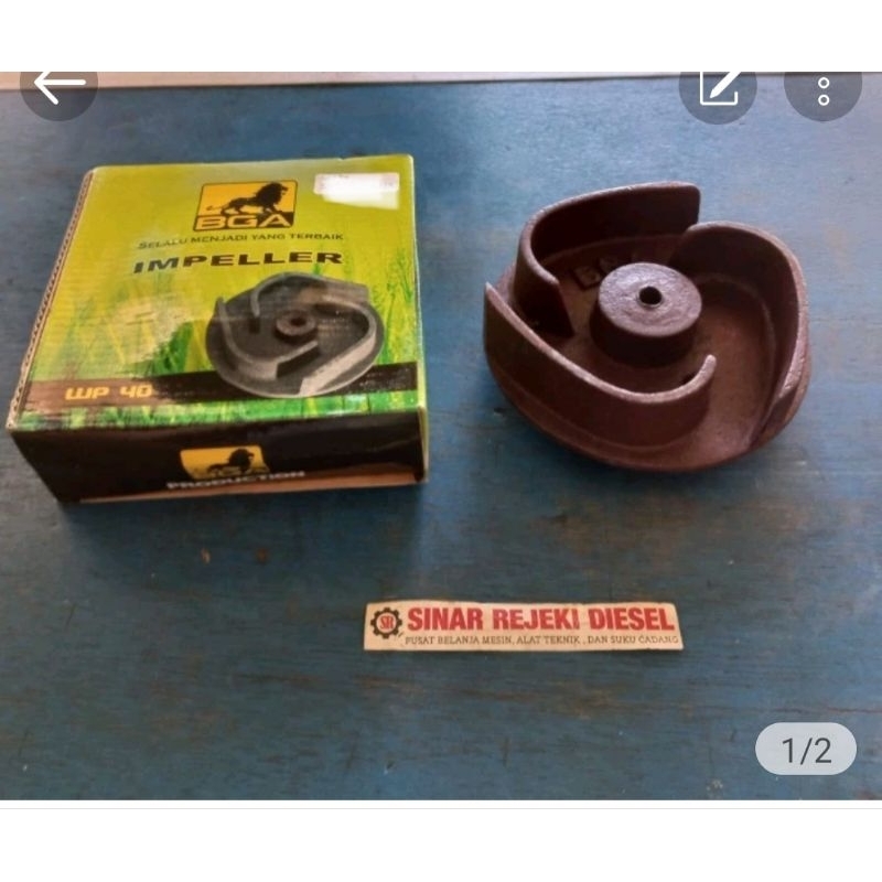 Jual Impeller Pompa Alkon Waterpump WP40 3 Daun 4" 4 Inchi As Model Spi ...