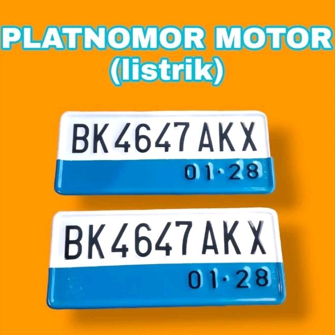 Jual Plat Nomor Motor Listrik Standard Samsat Logo Korlantas | Shopee Indonesia