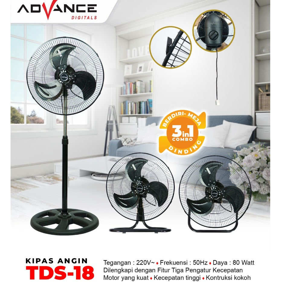 Jual TDS 18 KIPAS ANGIN TORNADO ADVANCE TDS 1805 TDS 1805 5BALING KIPAS ...