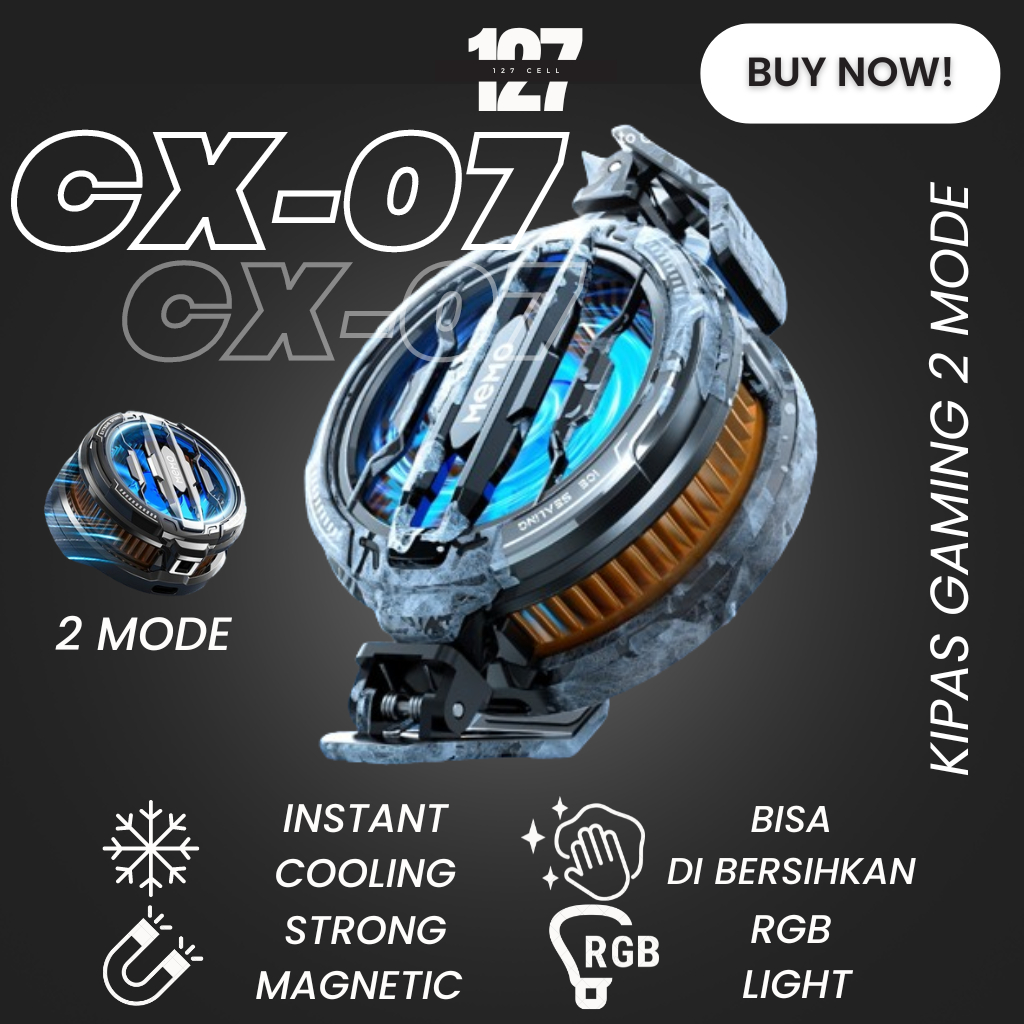 Jual MEMO CX07 Fan Cooler HP Funcooler Kipas Pendingin HP Fan Cooler ...