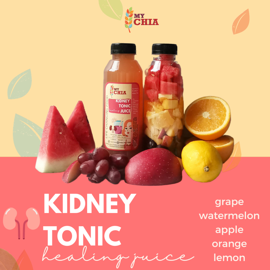 Jual Kidney Tonic Juice 1 Liter Jus untuk ginjal Cold Pressed My Chia ...