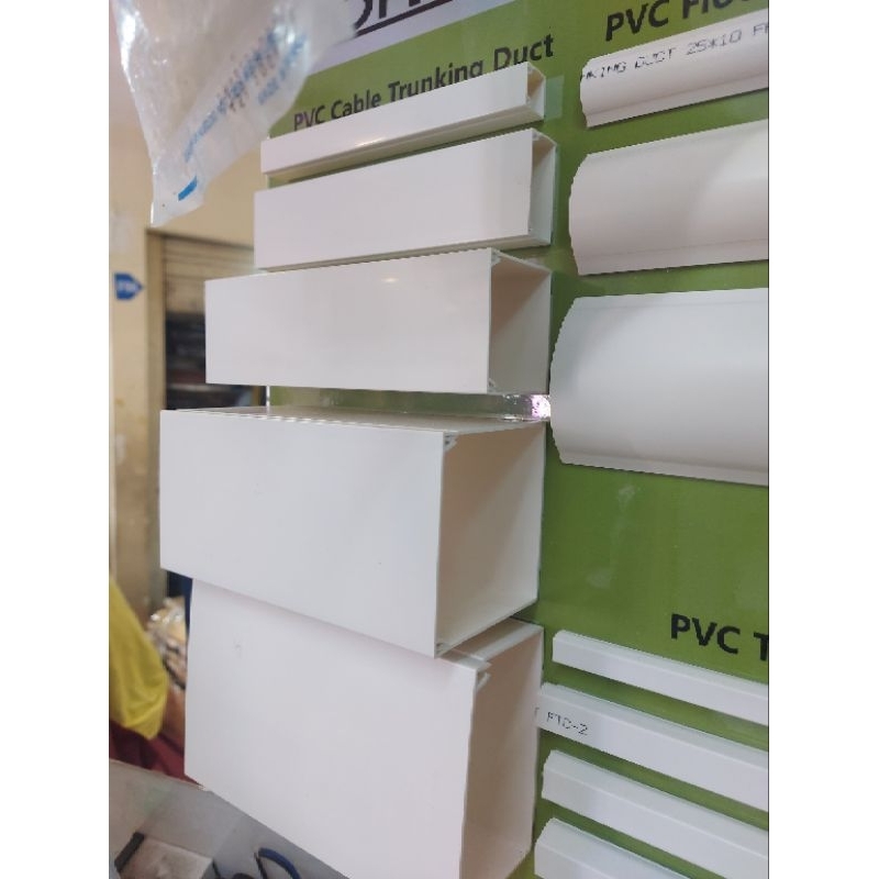 Jual PVC Cable Trunking Duct 40 x 25 mm x 1.7mtr FORT | Shopee Indonesia
