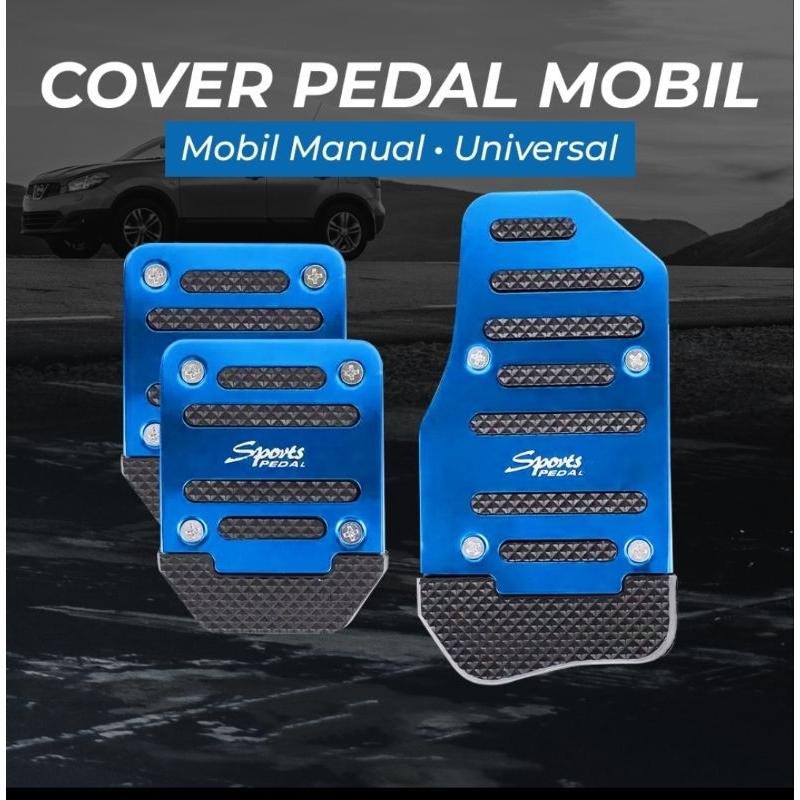 Jual RSPORT Cover Aluminium Pedal Gas Rem Kompling Mobil Anti Slip ...