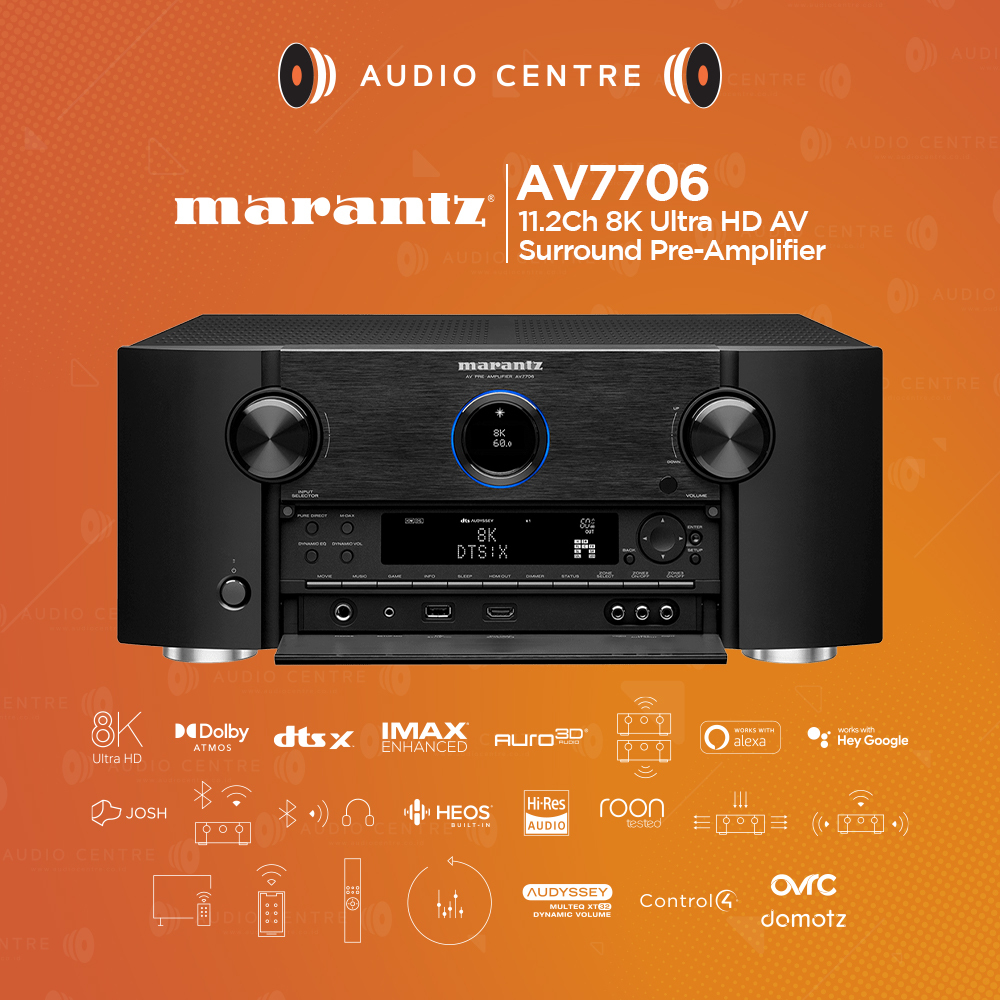 Jual Marantz AV7706 11.2ch AV Processor with HEOS built in ultra hd 8k ...