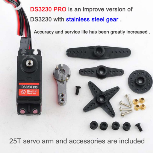 Jual Servo DS 3230 Pro Metal gear Digital servo waterproof 4.8v - 6.8v ...