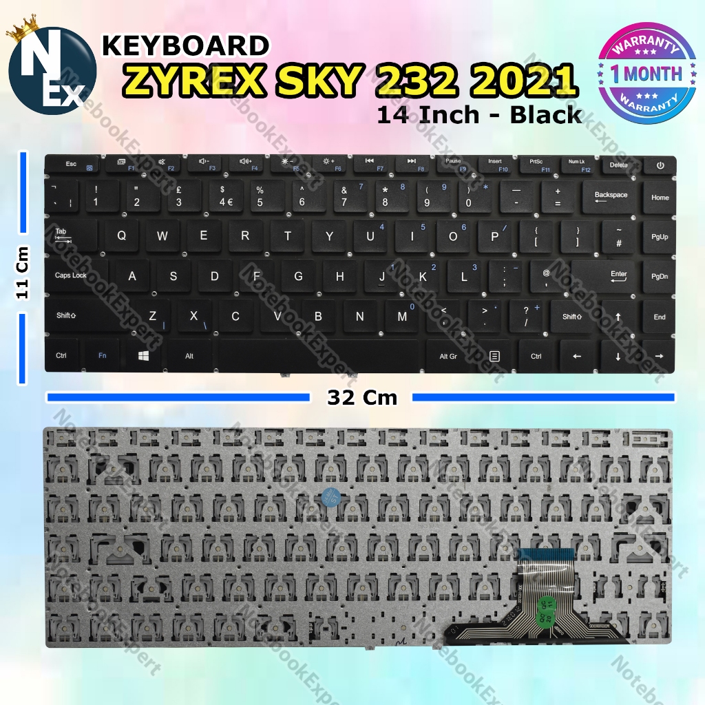 Jual KEYBOARD ZYREX SKY 232 2021 14 INCH | Shopee Indonesia