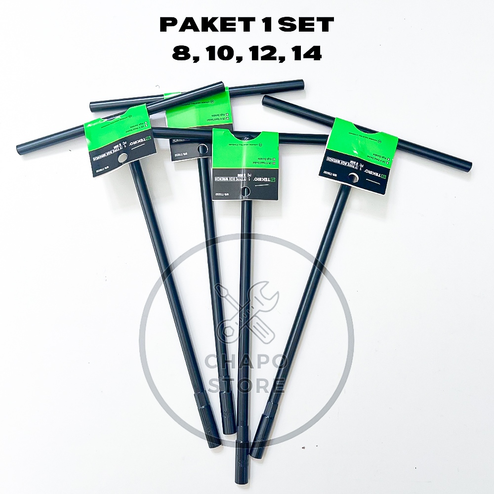 Jual Paket hemat kunci T set 4pcs tekiro 8 10 12 14 | Shopee Indonesia