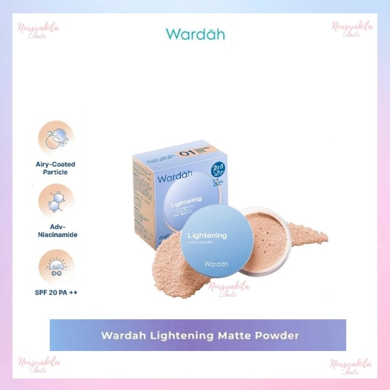 Jual Wardah Lightening Matte Powder 20 gr - Bedak Tabur | Face Powder ...