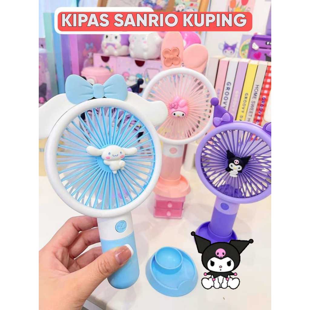 Jual BELLA | KIPAS MINI PORTABLE BUNGA BUAH RUSA LABUBU KURUMI KEPALA ...