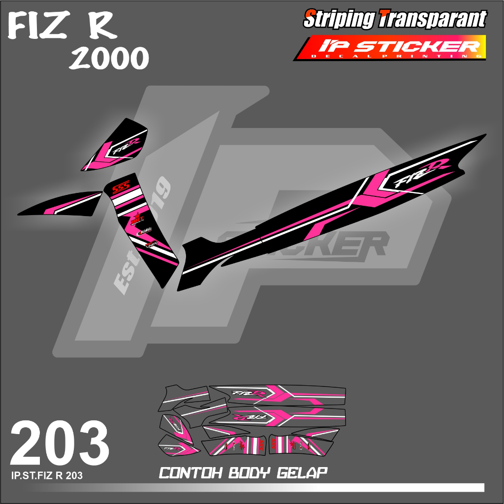 Jual FIZ R 2000 (COD) STIKER STRIPING MOTOR YAMAHA FIZ R 2000 - LIST ...