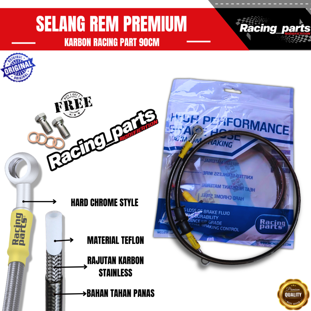 Jual Selang Rem RACING Ukuran Depan & Belakang Universal Semua Motor ...