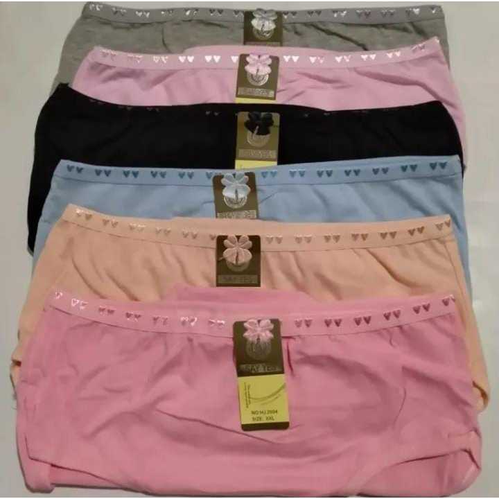 Jual GROSIR 12PCS & 6PCS Celana dalam wanita dewasa jumbo M L XL 3L 4L 5L Jumbo remaja bahan ...
