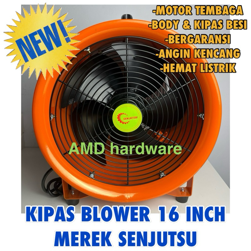Jual Kipas Angin Blower Exhaust Fan Portable Ventilator 16" inch IB 400 ...