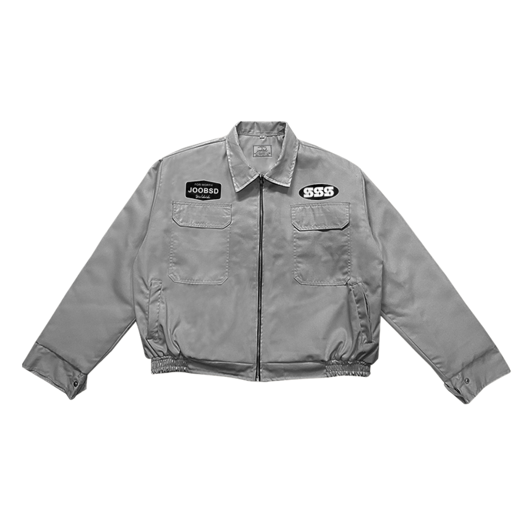 Jual JOOBSD Work Jaket Boxy - Jaket Crop 'Senapati' unisex - Abu ...