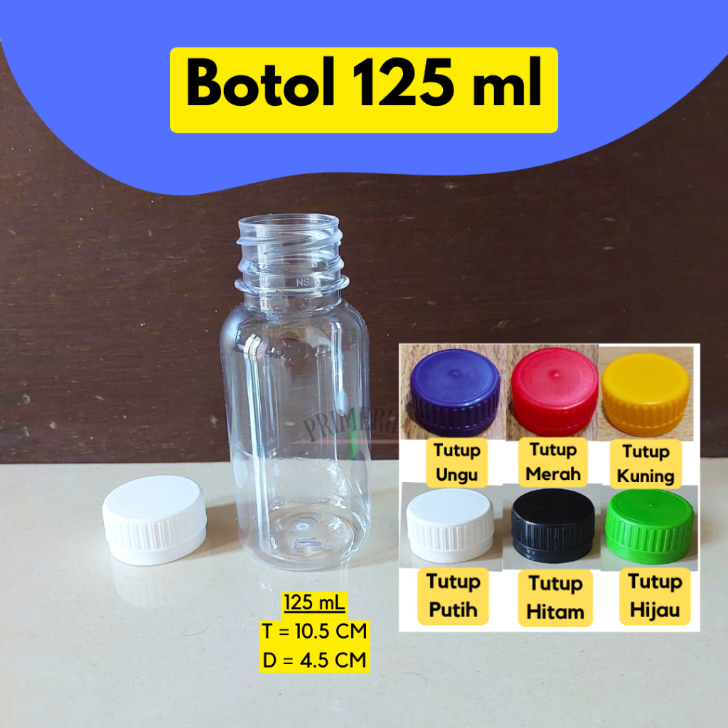 Jual Botol Zamzam 125 ml / Botol Almond PET / Botol Plastik Botol Jus ...