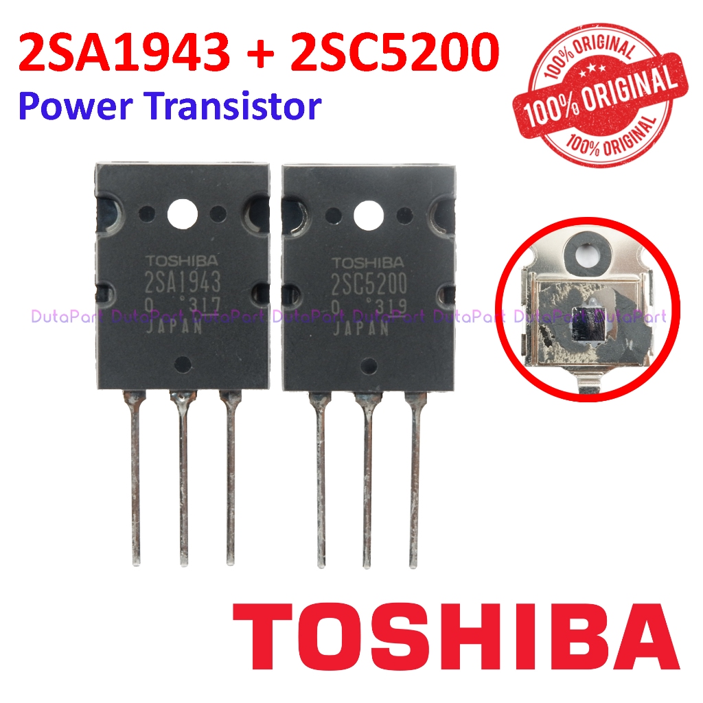 Jual 2SA1943 2SC5200 SET ORIGINAL TOSHIBA JAPAN Power Transistor A1943 C5200 A 1943 C 5200 ...