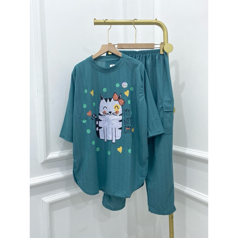 Jual STELAN KNIT SETCEL MURAH CARGO MOTIF JUMBO HALUS LEMBUT XXL KARET ...