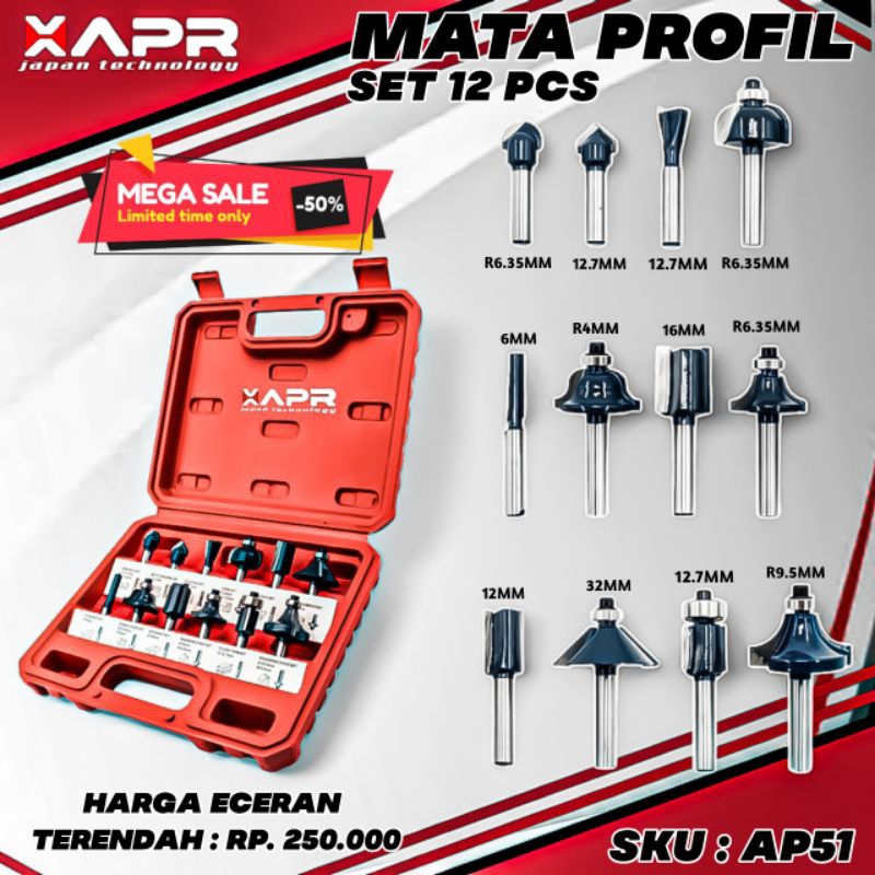 Jual APR AP51 router mata profil kayu trimmer alat pertukangan rumah ...