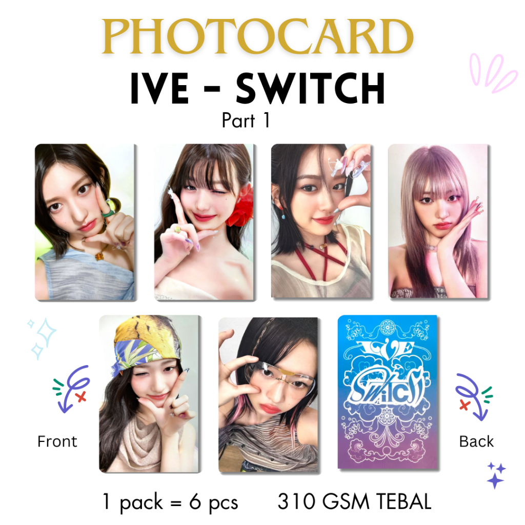Jual Photocard IVE SWITCH - HEYA ACCENDIO PC - Fotocard Ive Switch Yujin Wonyoung Rei Liz Gaeul ...