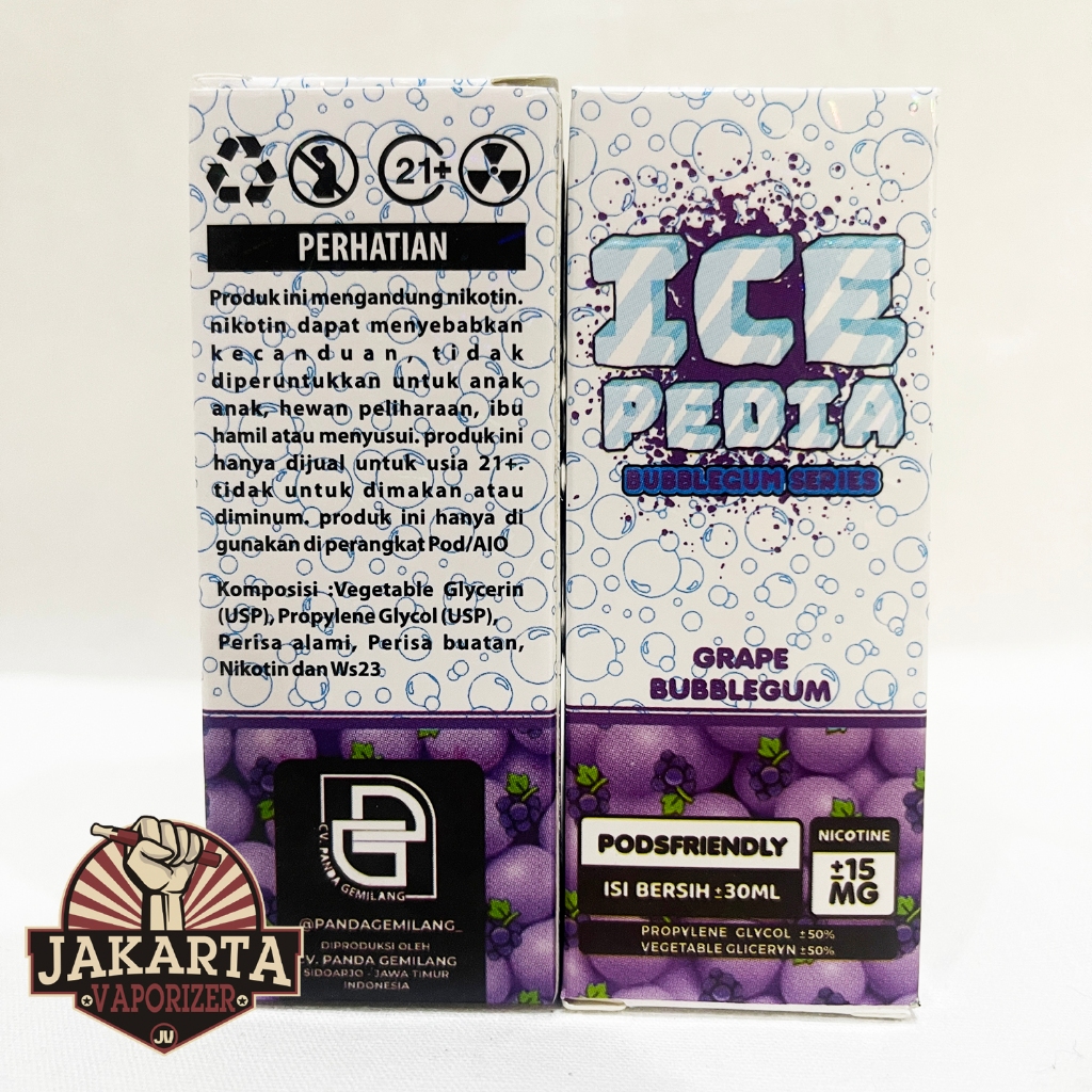 Jual PODS FRIENDLY BUBBLE PEDIA GRAPE BUBBLEGUM 30ML 15MG BY MAJAPAHIT ...