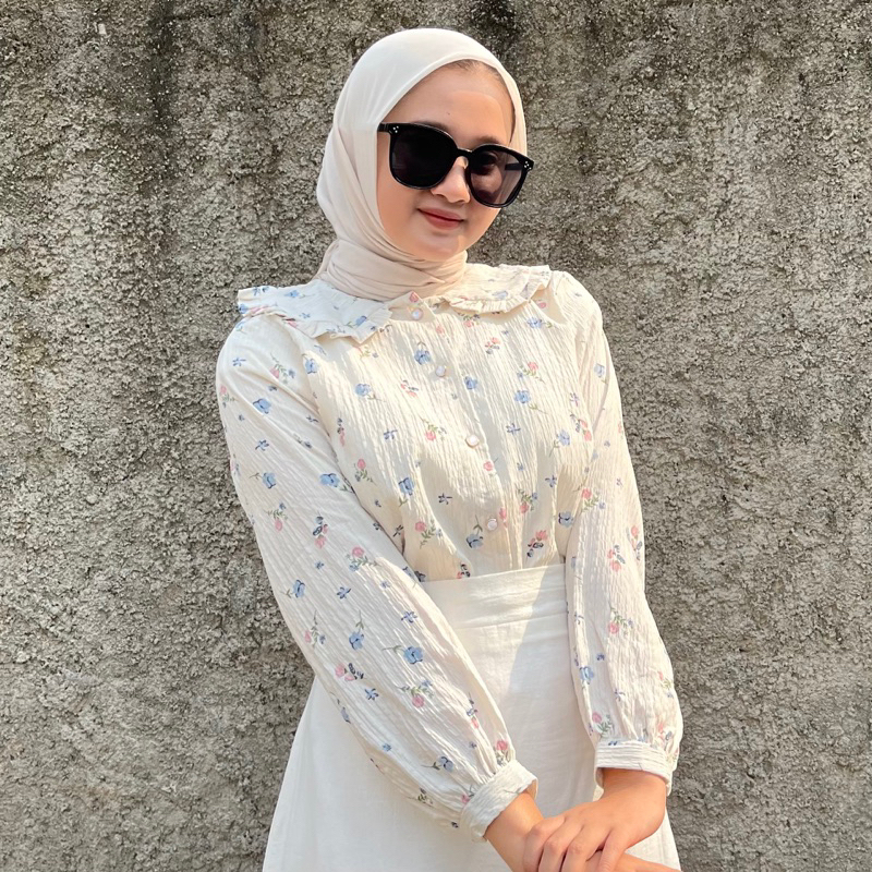 Jual YURI TOP by mykikstore / Blouse Wanita Korean Style/Blouse import ...