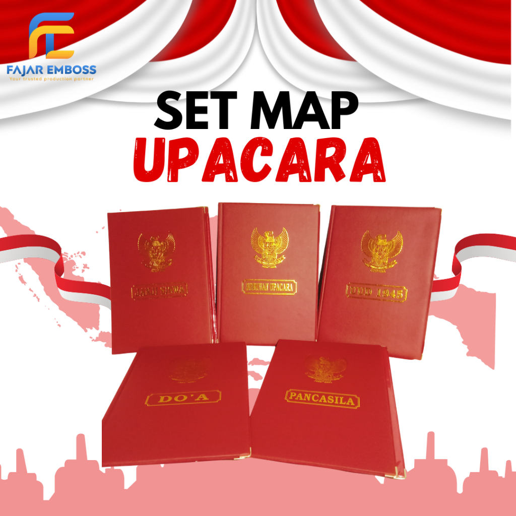 Jual SET MAP UPACARA ISI 5 MERAH DAN HITAM | Shopee Indonesia