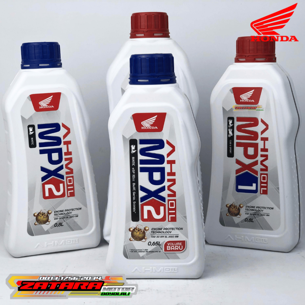 Jual ASTRA HONDA MOTOR (AHM) OIL MPX2 – 800ml 10W-30 | OLI MESIN MPX 2 ...