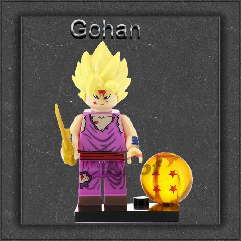 Jual Mini Action Figure Son Gohan Super Saiyan Anime Dragon Ball Brick ...