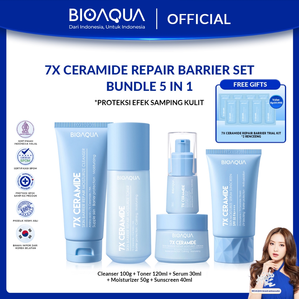 Jual BIOAQUA 7X Ceramide Repair Barrier Sunscreen Sunblock Wajah ...
