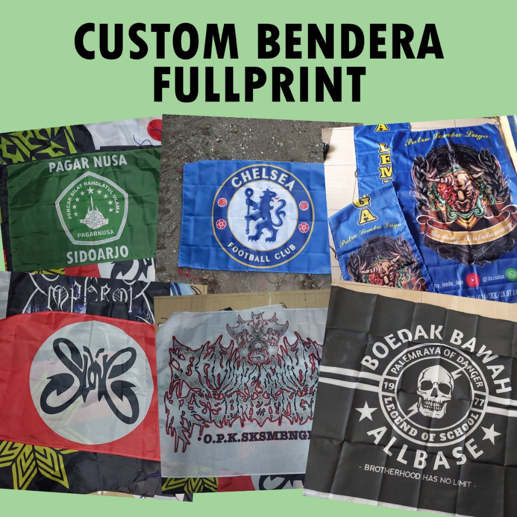 Jual CETAK BENDERA CUSTOM - GIANT FLAG / Jumbo / Besar - Textile Poster ...