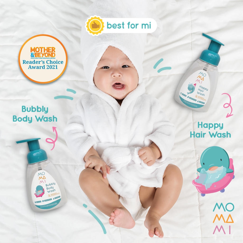 Jual MOMAMI SOFTIE TOP TO TOE WASH sabun dan shampo / MOMAMI HAPPY HAIR ...