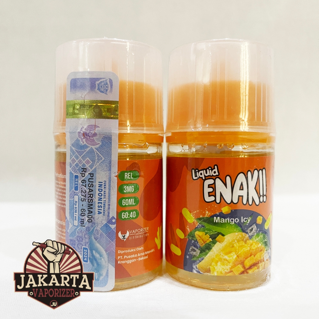 Jual LIQUID CAP ENAK MANGO ICY 60ML 3MG BY VJ | Shopee Indonesia
