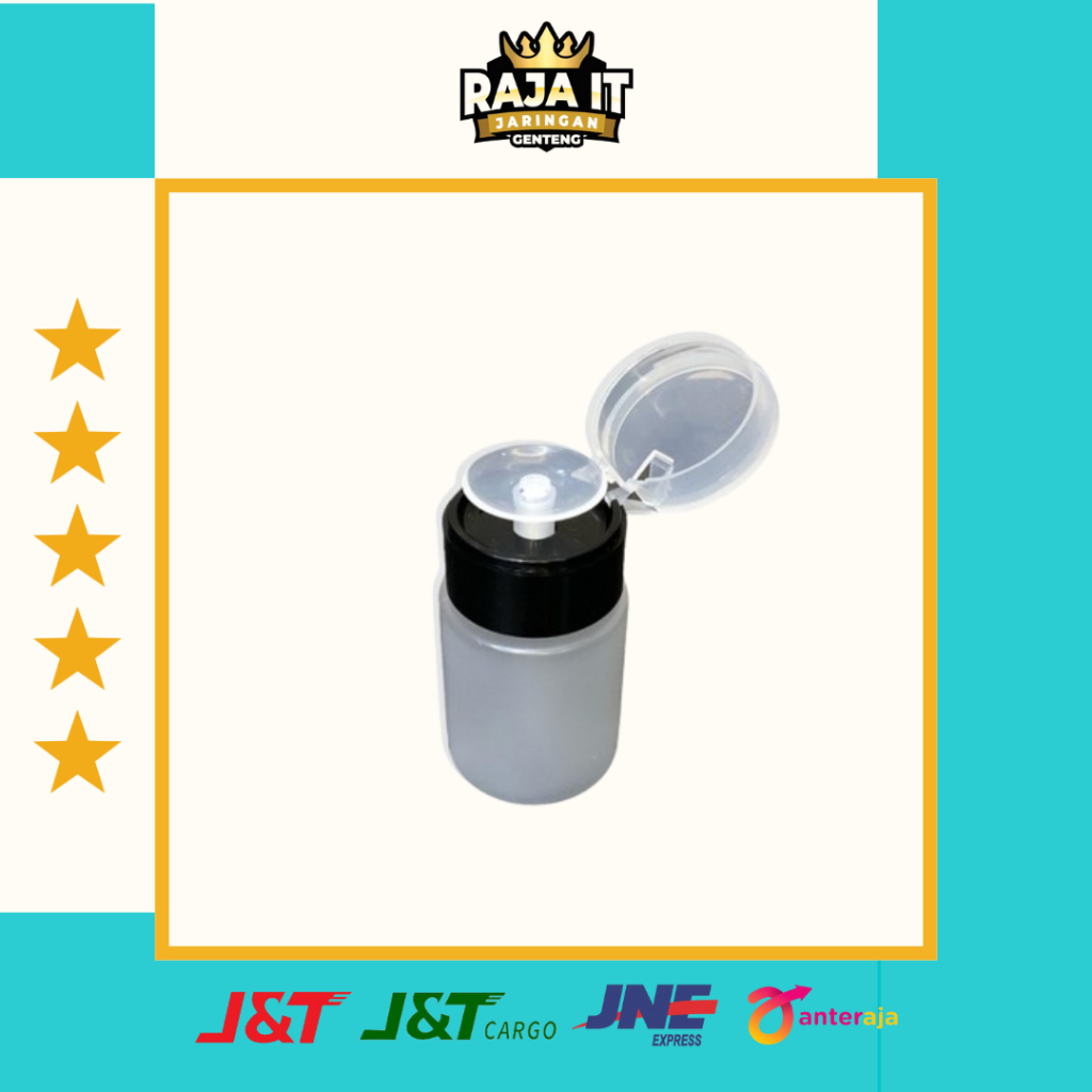 Jual BOTOL ALKOHOL fiber optic 60 ml botol pengisi air fiber optik 60 ...