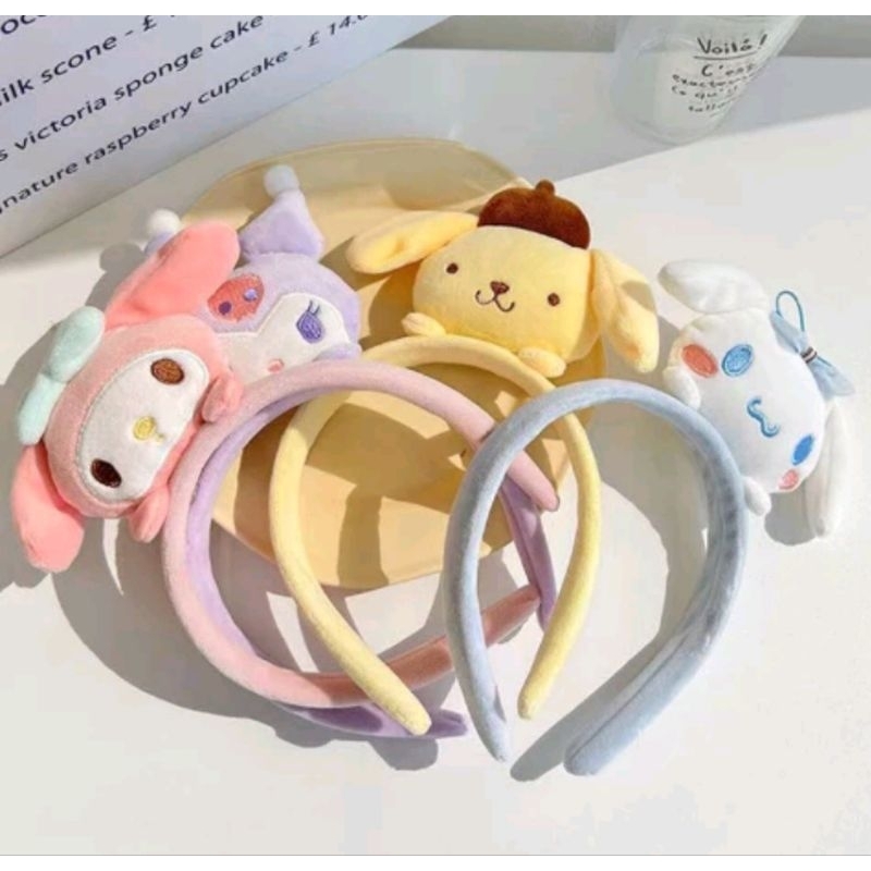 Jual Bando Boneka Karakter Kuromi Melody Purin Cinamoroll | Shopee ...