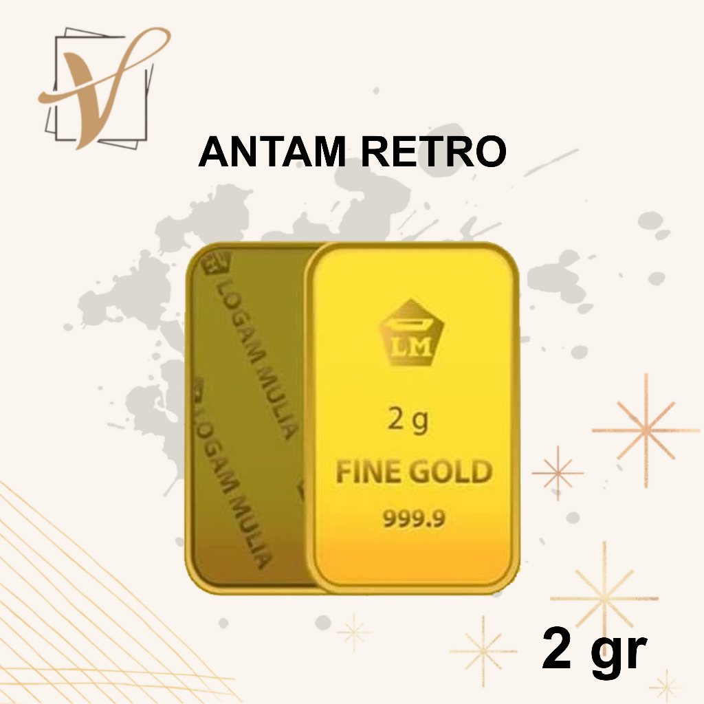 Jual Logam Mulia Antam Retro Berdiri 2 gr | Shopee Indonesia