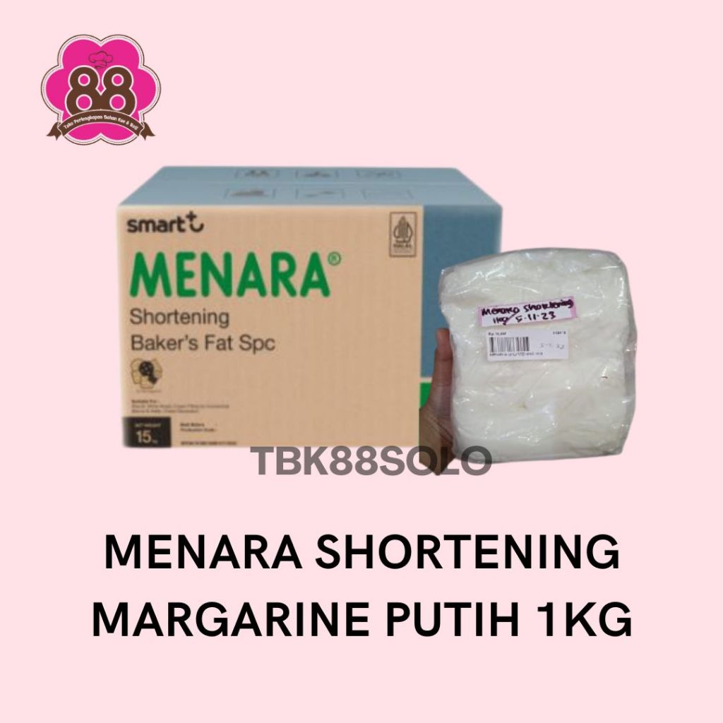 Jual MENARA SHORTENING MARGARINE PUTIH REPACK 1KG | Shopee Indonesia