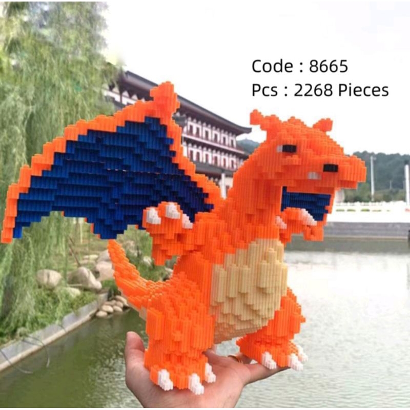 Jual NANO BLOCK POKEMON CHARIZARD 3D | Shopee Indonesia