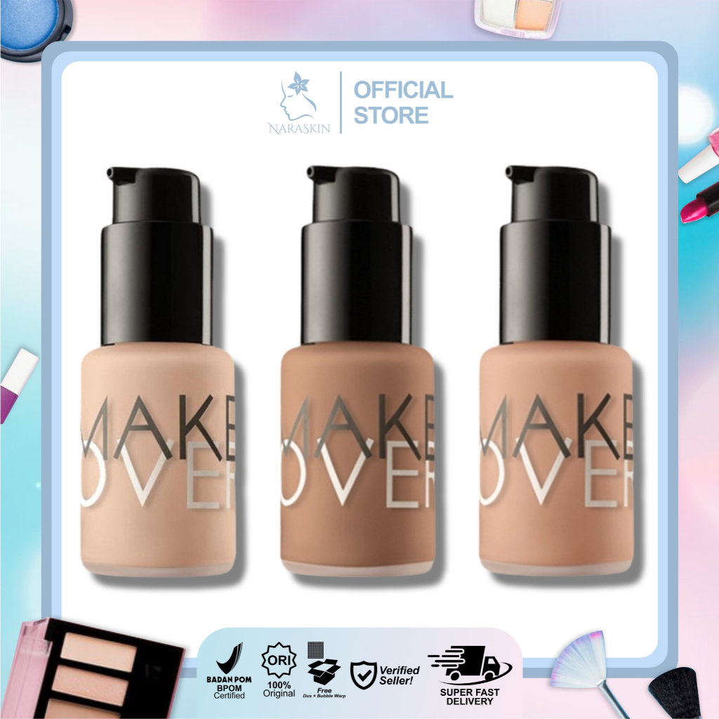 Jual Make Over Ultra Cover Liquid Matte Foundation - 33 ml | Shopee ...