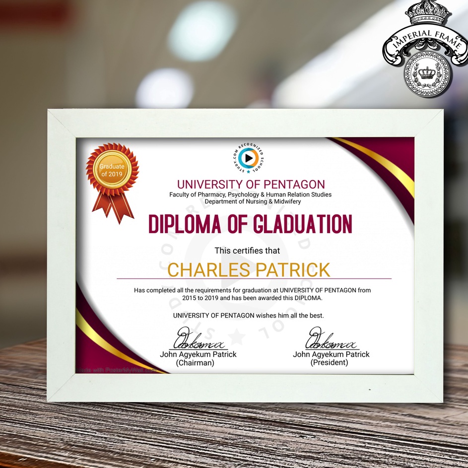 Jual Spesial TANPA KACA Bingkai Frame Figura Foto Ijazah A4 21x3 cm ...