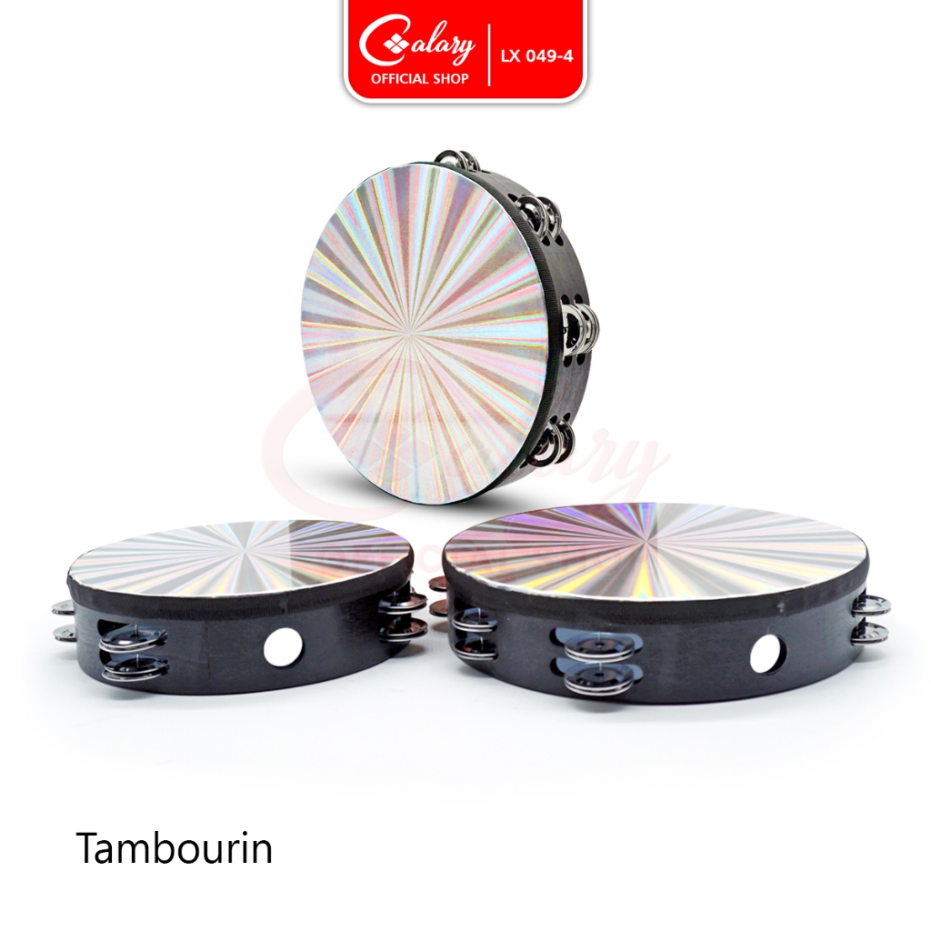 Jual SPEEDS Tamborine 8-10 Inch Alat Musik Kecrekan Hologram 049-4 ...