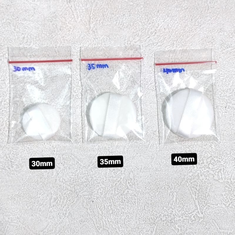 Jual puff mini 30mm 35mm 40mm untuk loose powder mini | Shopee Indonesia