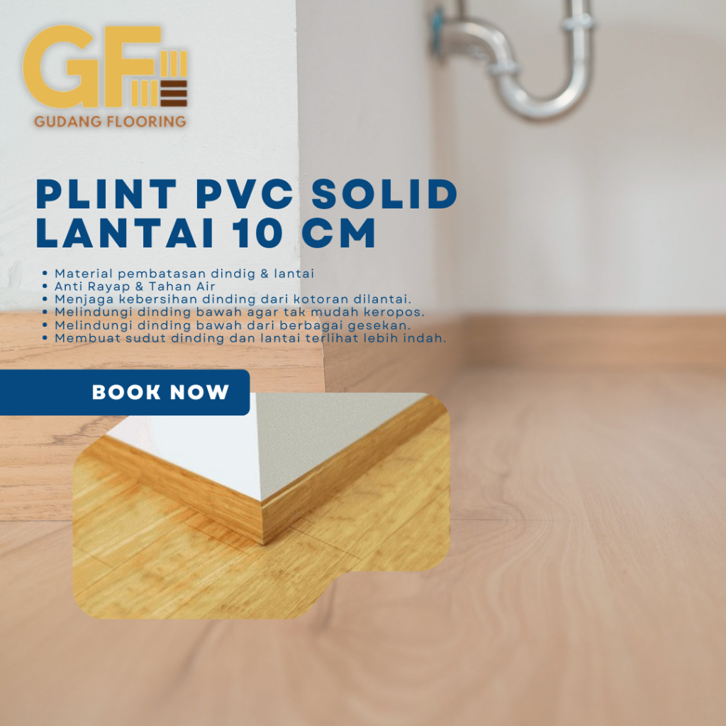 Jual LIST PLINT LANTAI PVC SOLID 10cm | Shopee Indonesia