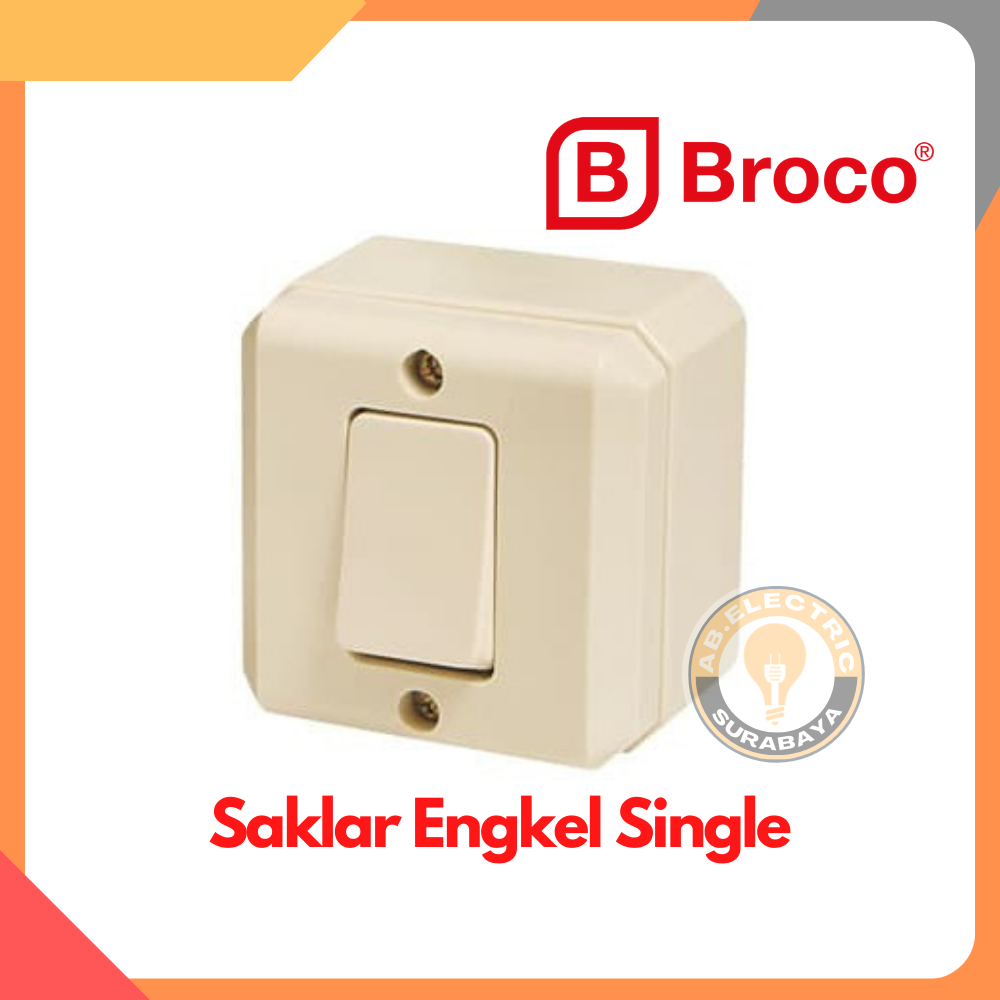 Jual Broco Saklar Engkel OB Persegi Cream Original | Shopee Indonesia
