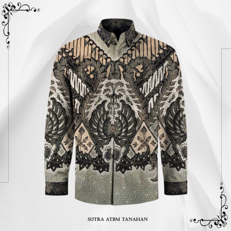 Jual BATIK TULIS SUTRA ATBM TANAHAN PREMIUM POLA KEMEJA-A7D3J11 ...