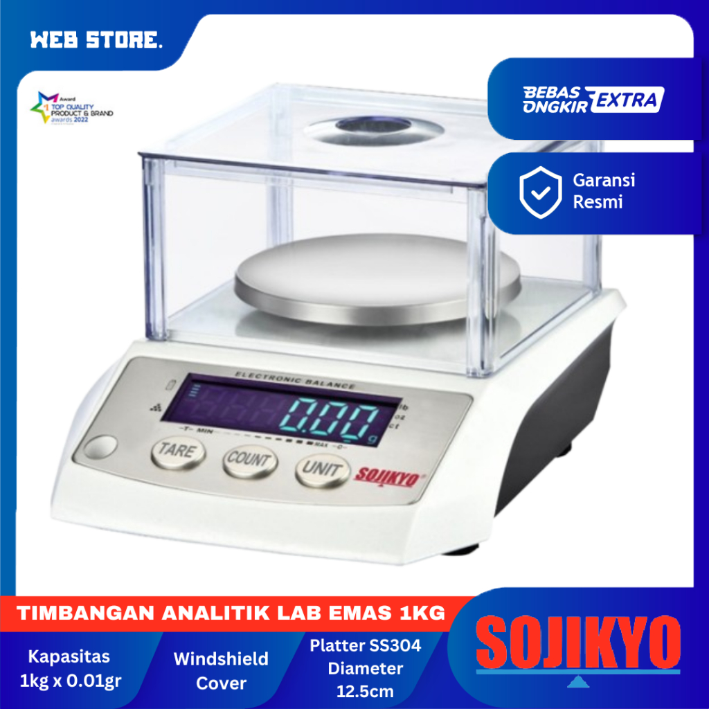 Jual Timbangan Sojikyo Digital Portable Scale LED Analitik Emas Laboratirium 1kg 1 kg | Shopee ...