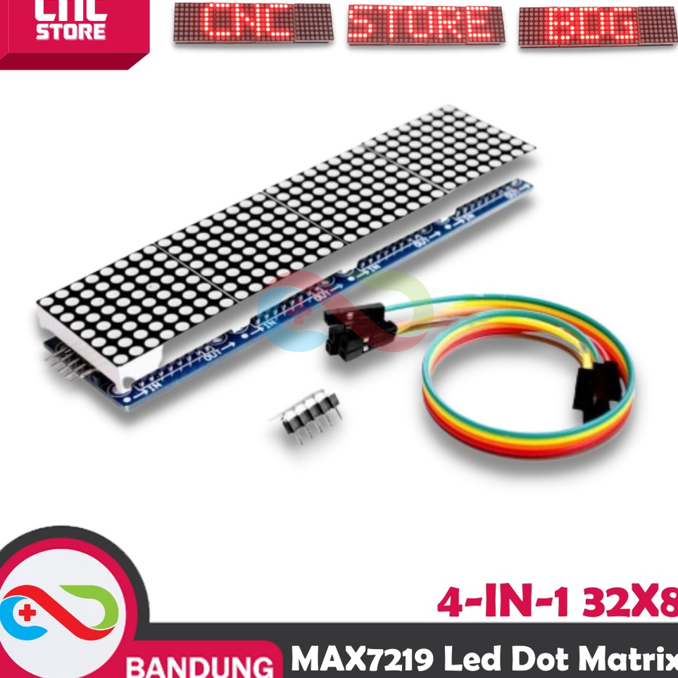 Jual KODE K67D MAX7219 LED DOT MATRIX MODULE 8x8 4IN1 32X8 RUNNING TEXT ...