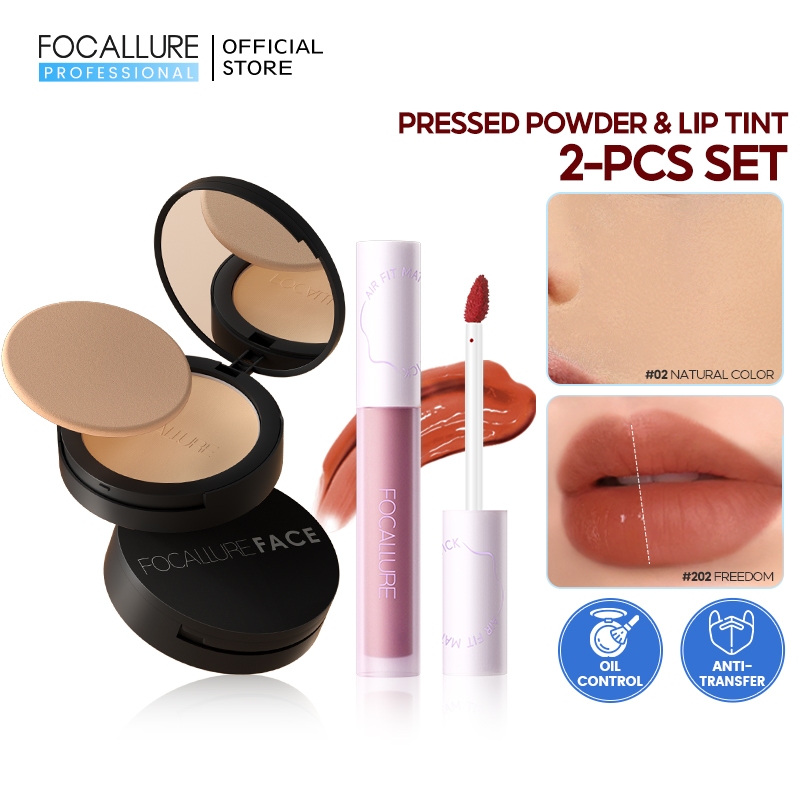 Jual FOCALLURE 2PCS Set Lip tint & Oil-Control Bedak Padat | Shopee ...
